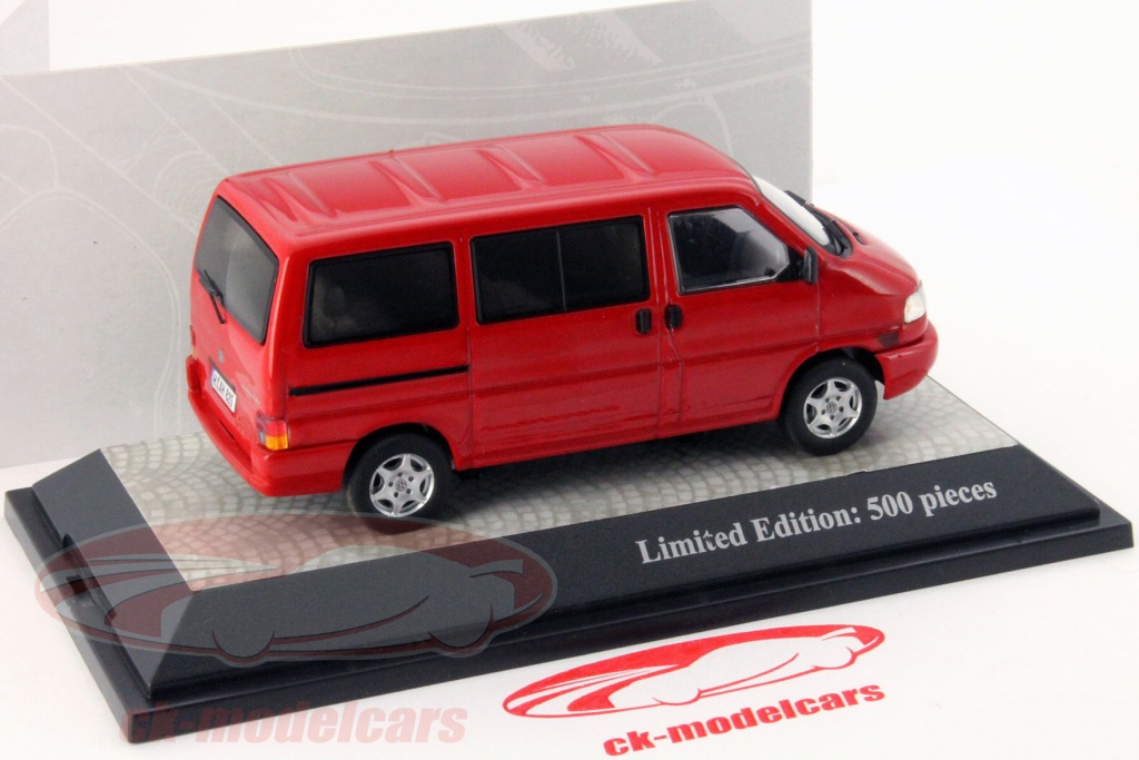 Premium Classixxs 1:43 Volkswagen VW T4b Bus red PCL13253 model car ...