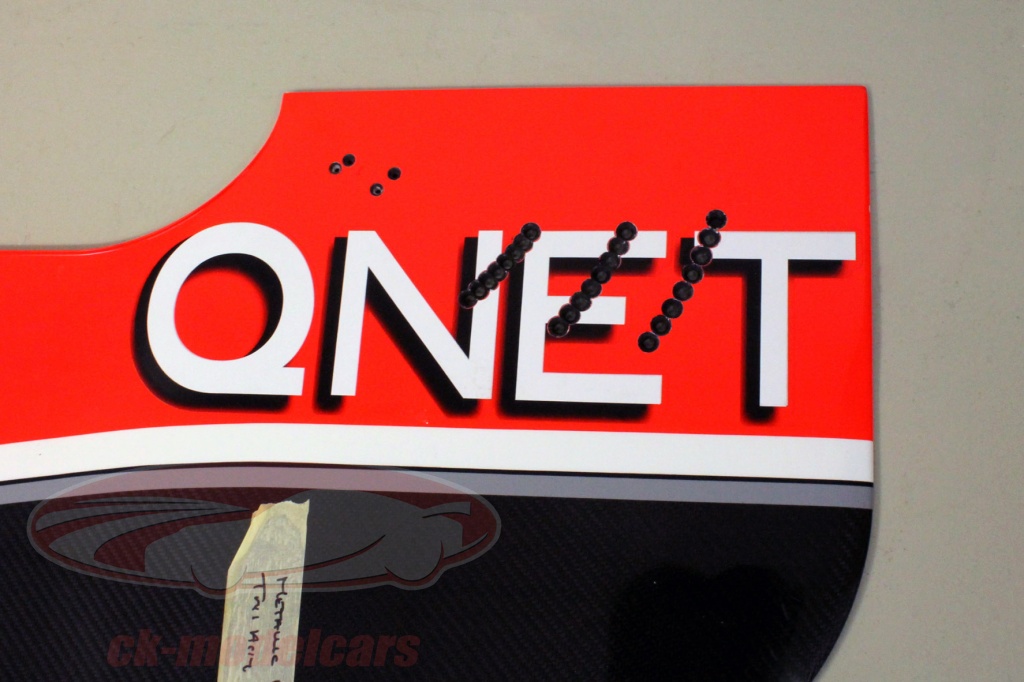 Marussia MVR-02 Pic / Glock rear wing end plate Formula 1 2011 original ...