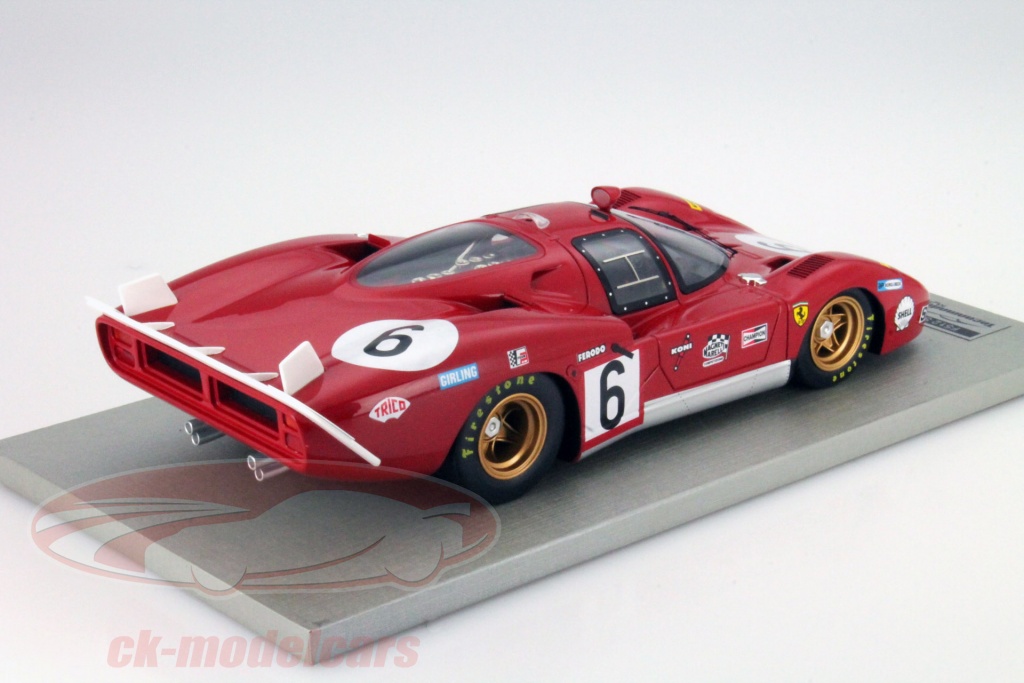 Tecnomodel 1:18 Ferrari 512S Coda Lunga #6 24h LeMans 1970 Vaccarella ...