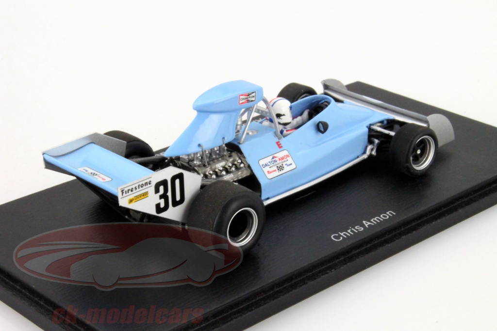 Spark 1:43 Chris Amon Amon AF1 #30 Monaco GP Formule 1 1974 S3891 model auto S3891 9580006938916