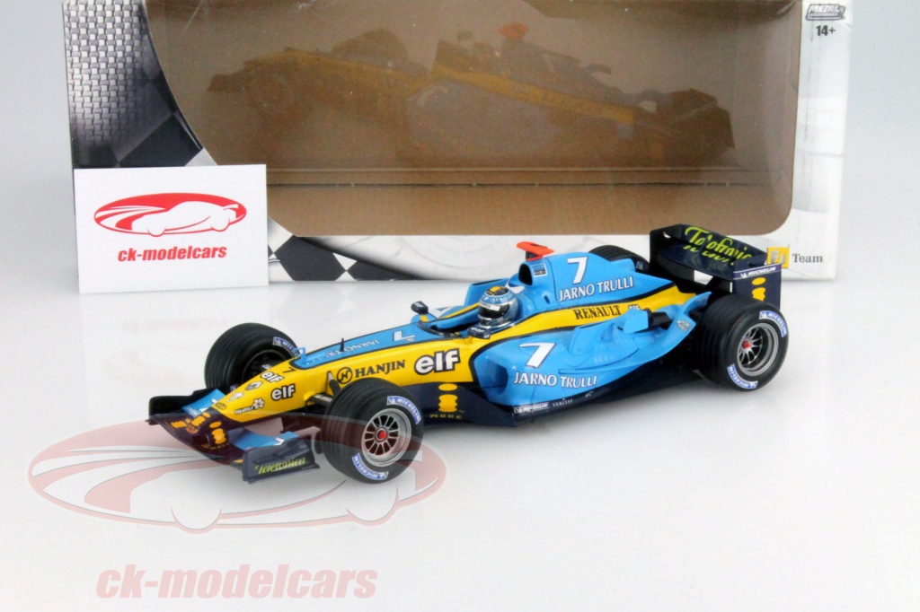 HotWheels 1:18 Jarno Trulli R24 Renault F1 Team #7 Formula 1 2004 B6205 ...