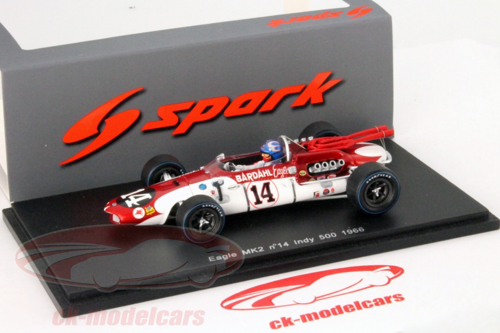 Spark 1:43 Eagle MK2 #14 Indy 500 1966 Lloyd Ruby S2397 model car S2397 9580006923974