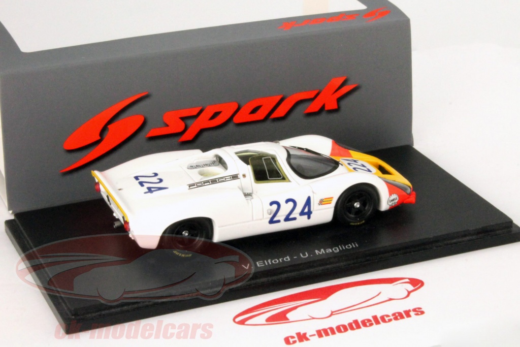Spark 1:43 Porsche 907 #224 Winner Targa Florio 1968 Elford, Maglioli ...