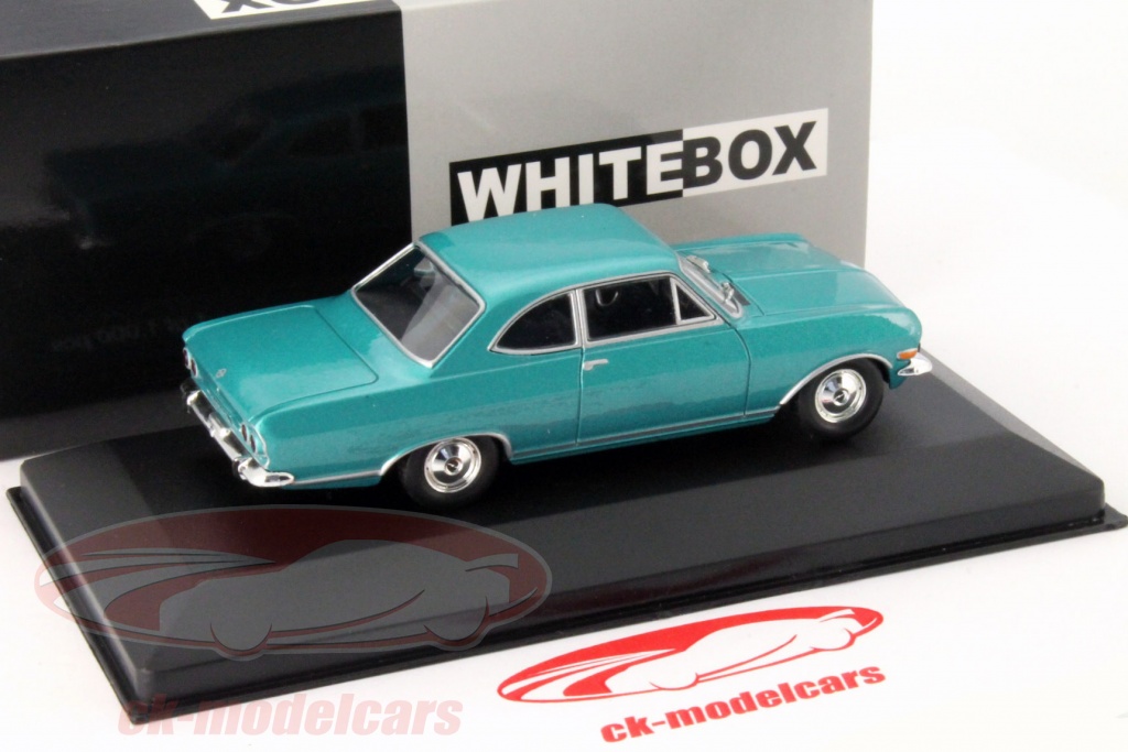 WhiteBox 1:43 Opel Rekord B Coupe year 1965 turquoise metallic WB099 ...