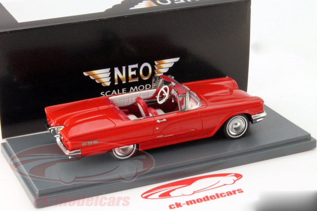 Neo 1:43 Ford Thunderbird Convertible red NEO46055 model car NEO46055 ...