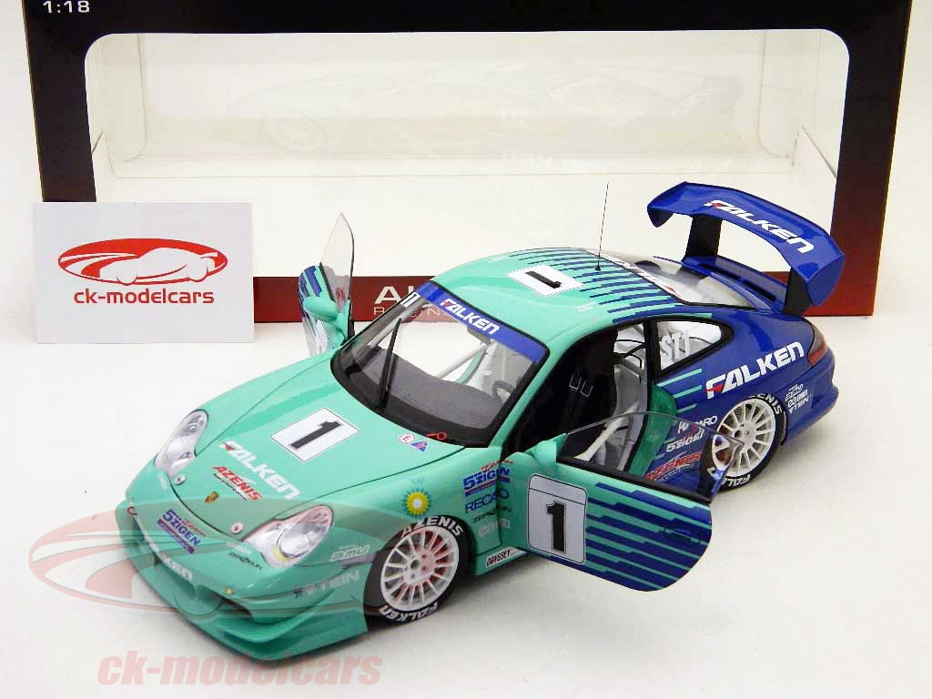 AUTOart 1:18 Porsche 911 GT3 #1 Falken Super Taikyu 2005 AA 80586 model ...