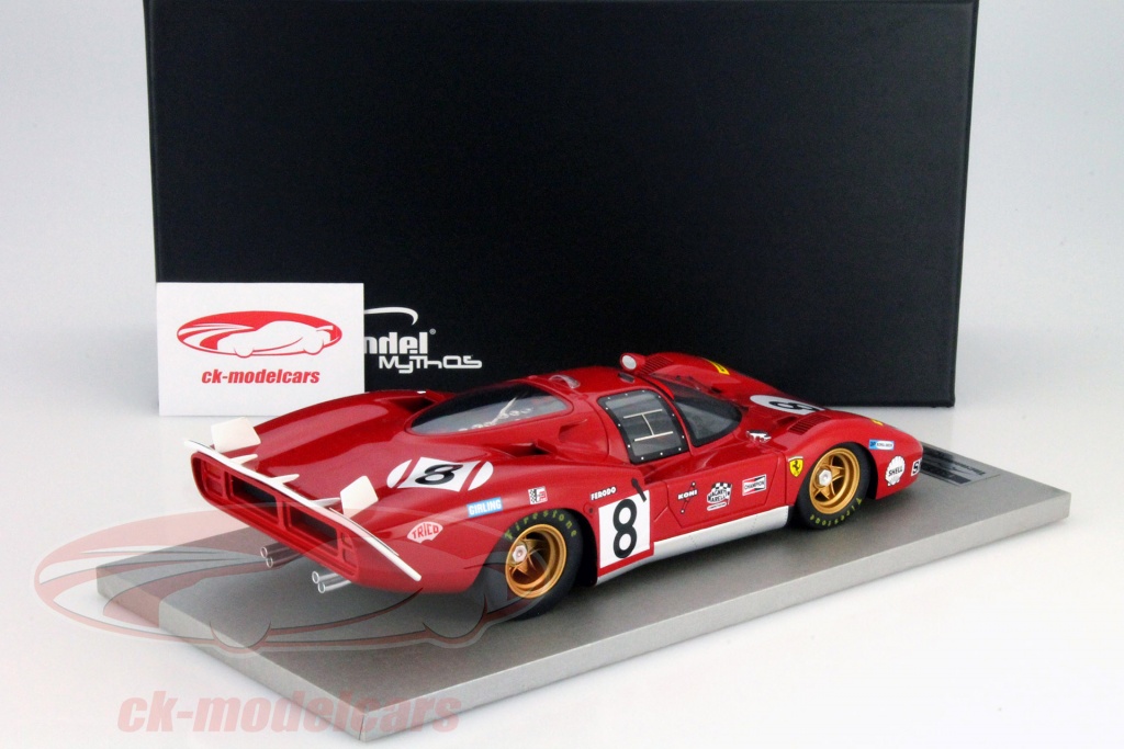 Tecnomodel 1:18 Ferrari 512S Coda Lunga #8 24h LeMans 1970 Merzario ...
