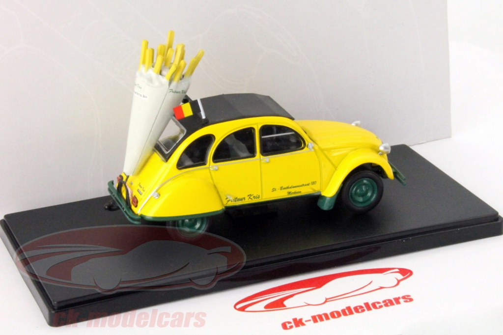 Altaya 1:43 Citroen 2CV Frituur Kris amarillo / verde CK919743 modelo ...