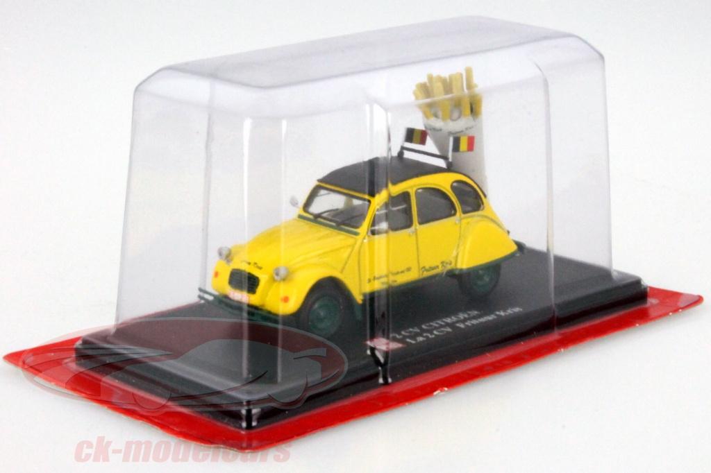 Altaya 1:43 Citroen 2CV Frituur Kris amarillo / verde CK919743 modelo ...
