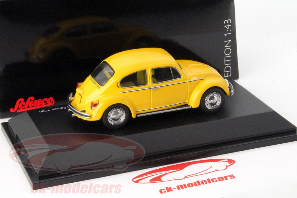Schuco 1:43 Volkswagen VW Käfer 1200 Sunny Bug yellow 450387500 model car 450387500 4007864038756