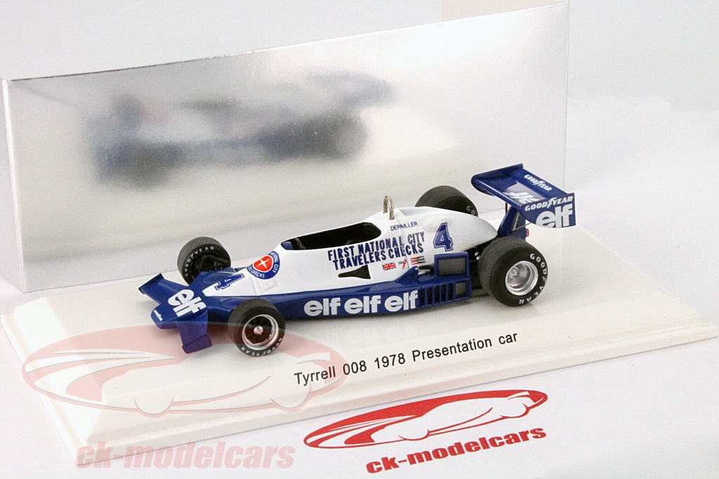 Spark 1:43 Tyrrell 008 #4 Presentation Car Formula 1 1978 Depailler ...