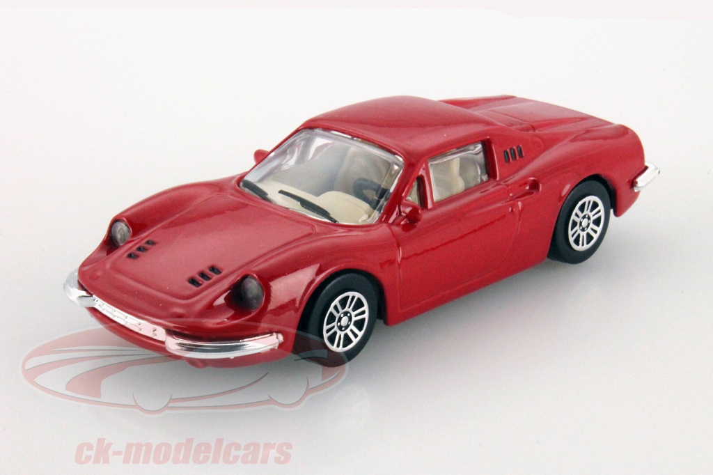 Bburago 1:43 Ferrari Dino 246 GT 赤 18-31105 モデル 車 18-31105 4893993360000