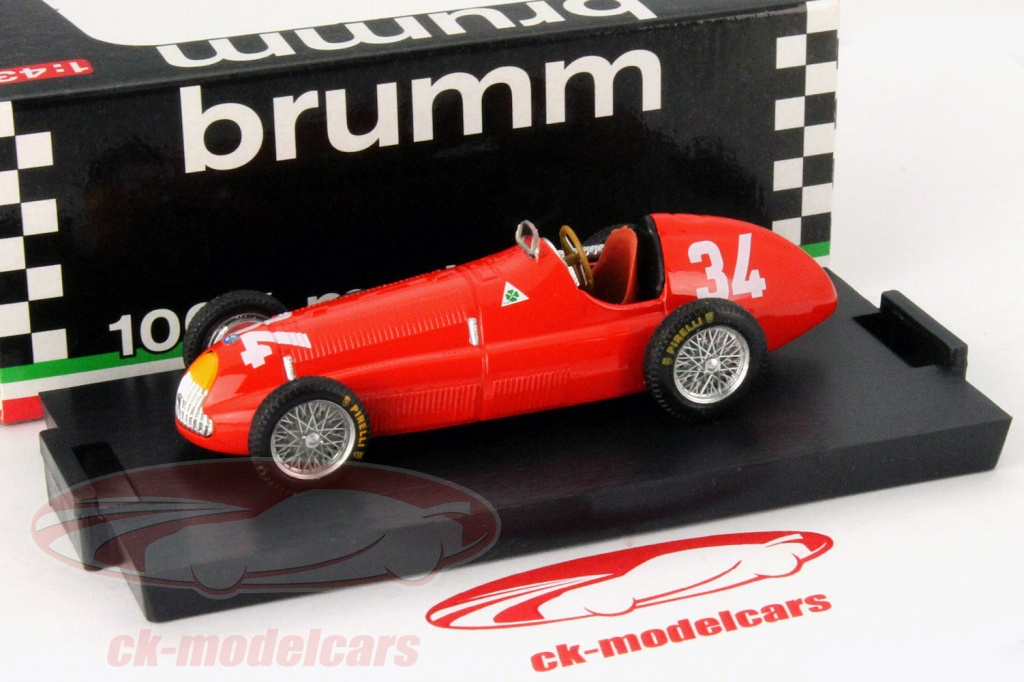 Brumm 1:43 JM方吉奥阿尔法·罗密欧158式（1）1950年 R036 模型 汽车 R036 8020677000839
