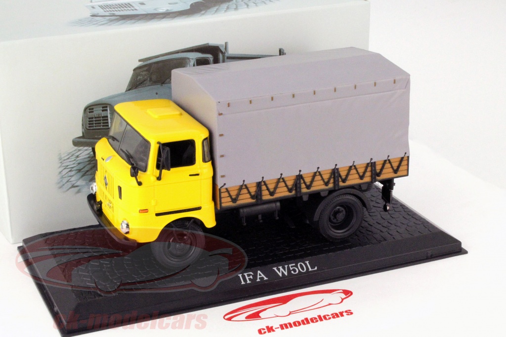 Atlas 1:43 IFA W50L LKW gelb 7167101 Modellauto 7167101