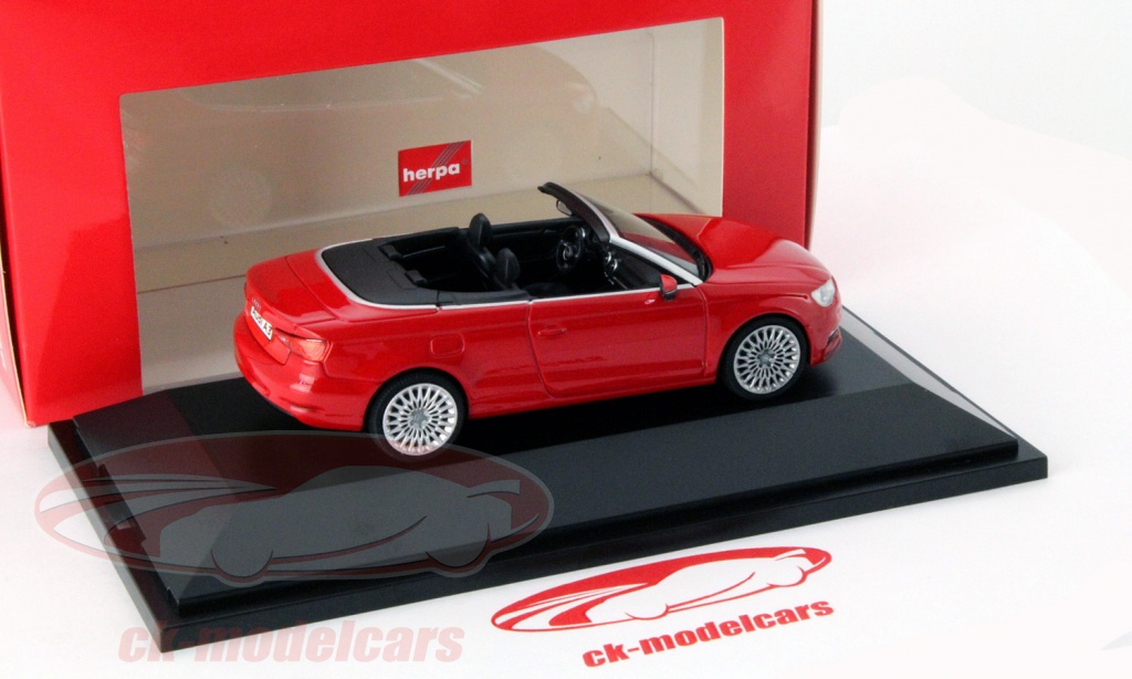 Herpa 1:43 Audi A3 Cabriolet rot 070805 Modellauto 070805 4013150070805