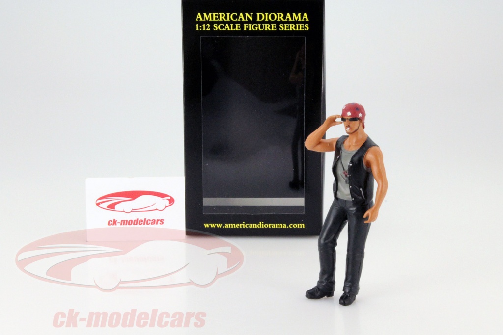 American Diorama 1:12 Biker Smoke Figure AD-77711 model car AD-77711 ...
