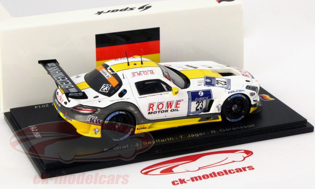 Spark 1:43 Mercedes-Benz SLS AMG GT3 Rowe Racing #23 24h Nürburgring ...