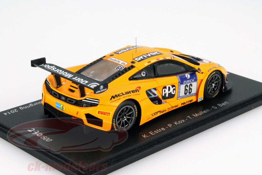Spark 1:43 McLaren MP4-12C GT3 #66 24h Nürburgring 2014 Dörr Motorsport ...