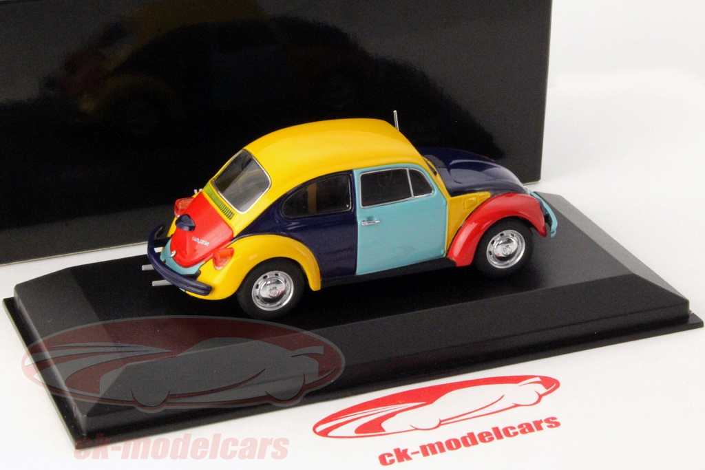 Minichamps 1:43 Volkswagen VW Käfer 1200 Harlekin yellow, red, light ...