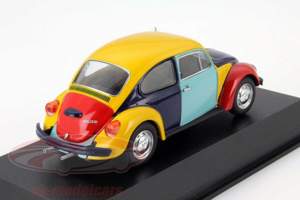 Minichamps 1:43 Volkswagen VW Käfer 1200 Harlekin 黄色、 赤、 ライトブルー バイオレット ...