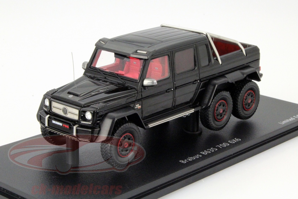 Schuco 1:43 Brabus B63 S700 6x6 black 450890100 model car 450890100 ...