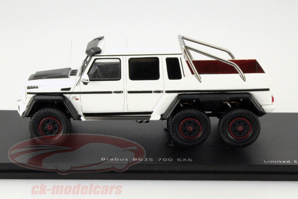 Schuco 1:43 Brabus B63 S700 6x6 white 450890200 model car 450890200 ...