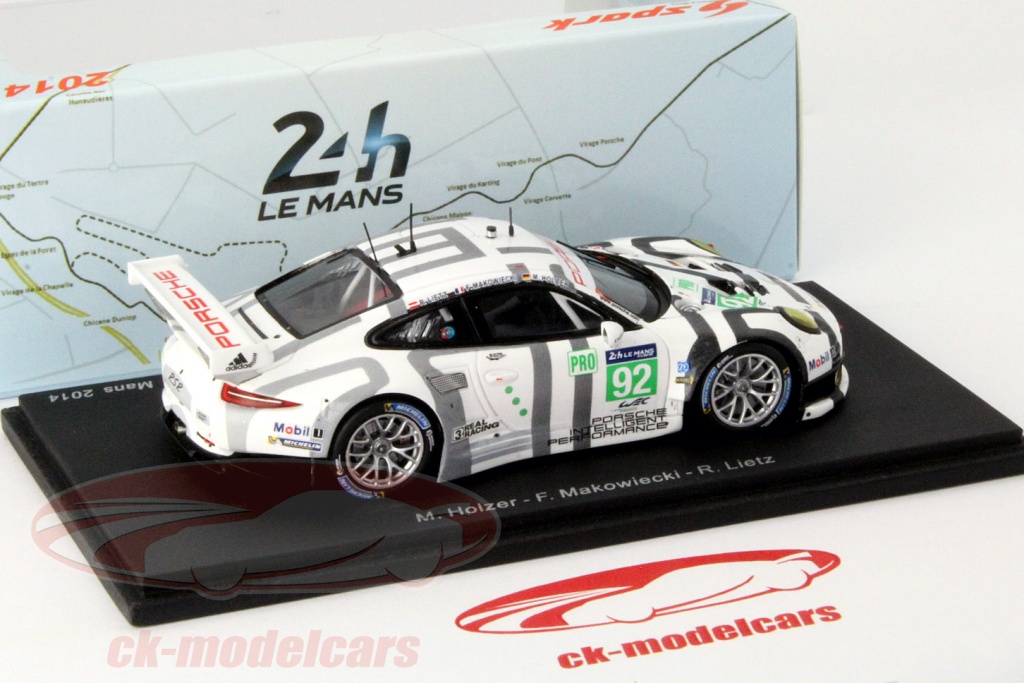 Spark 1:43 Porsche 911 (991) RSR #92 24h LeMans 2014 S4230 model car S4230 9580006942302
