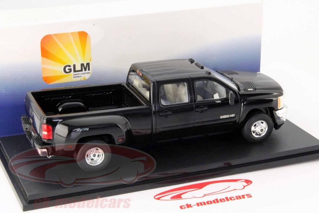 Great Lighting Models 1:43 Chevrolet Silverado 3500 HD Year 2011 black ...