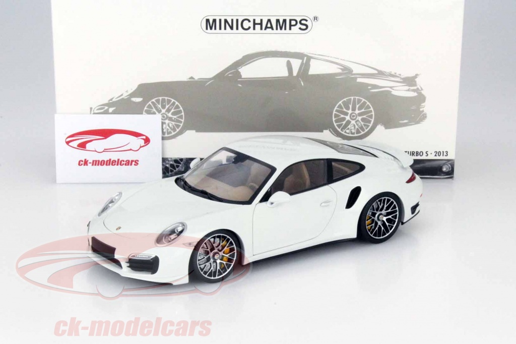 Minichamps 1:18 Porsche 911 (991) Turbo S Year 2013 white 113062321 ...