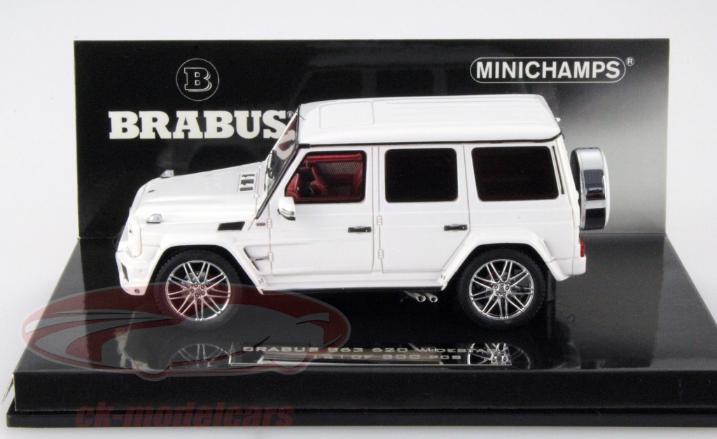 Minichamps 1:43 Brabus B63 620 Widestar Year 2012 white 437032201 model ...