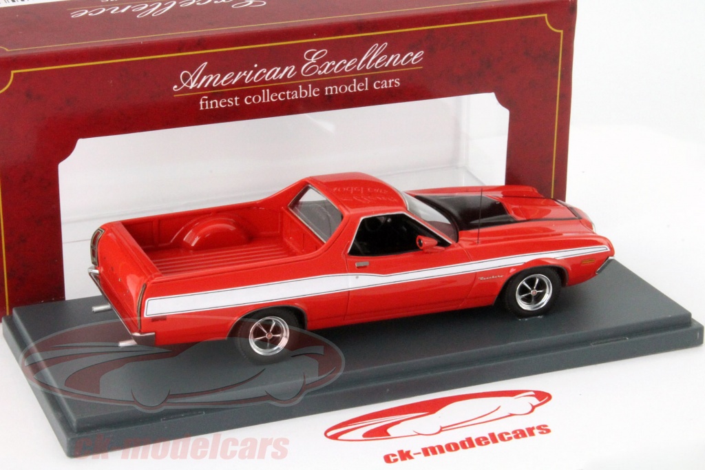 Neo 1:43 Ford Ranchero GT red / white / black NEO44855 model car ...