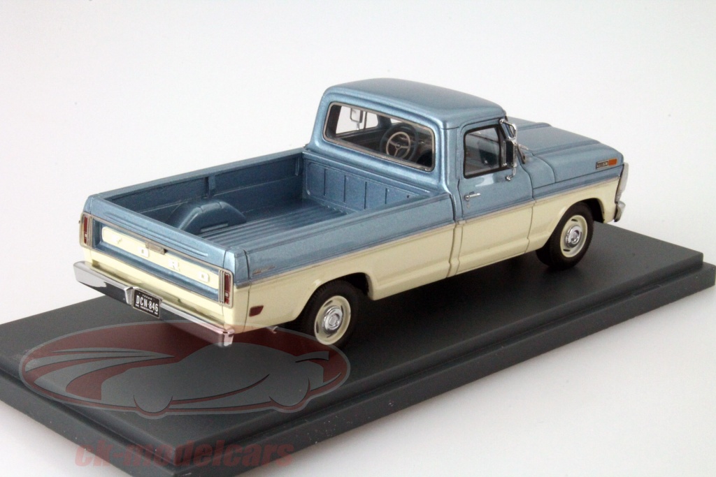 Neo 1:43 Ford F-Series 100 blue / silver / white NEO44846 model car ...