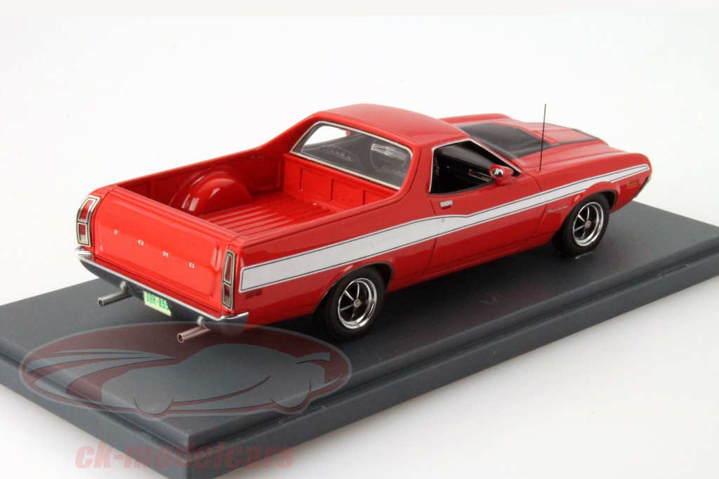 Neo 1:43 Ford Ranchero GT red / white / black NEO44855 model car ...