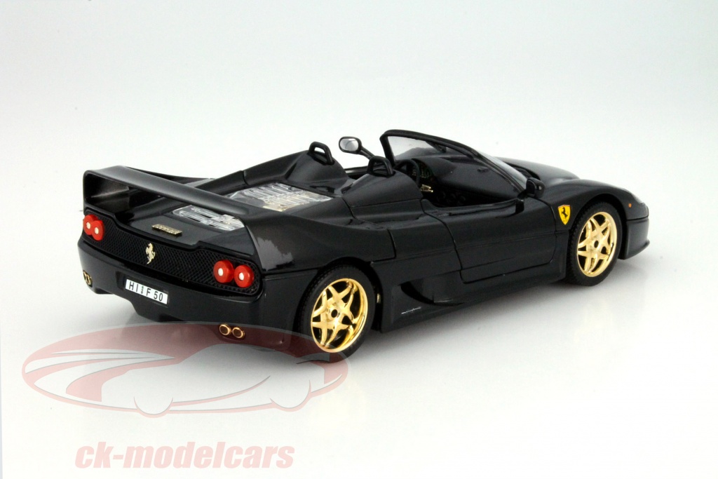 Bburago 1:18 Ferrari F50 Año 1995 negro modelo coche 8002455033529