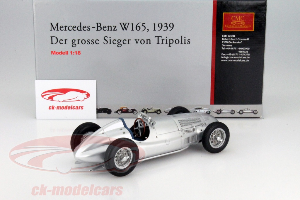 CMC 1:18 Mercedes-Benz W165 #2 Le grand gagnant de Tripoli Formule 1 ...