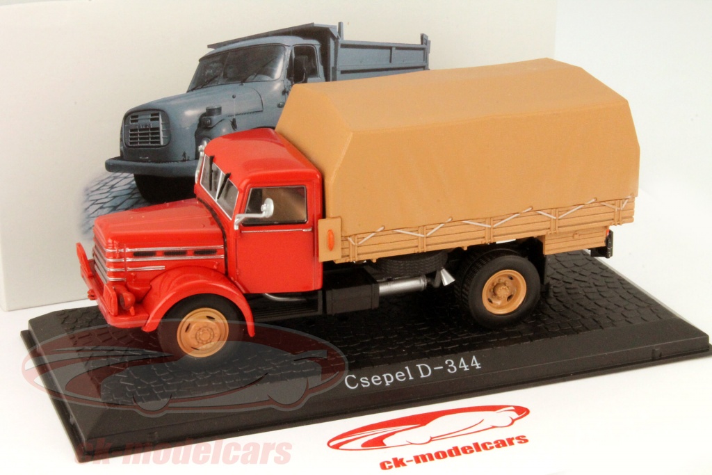 Atlas 1:43 Csepel D-344 Truck red / brow n 7167113 model car 7167113