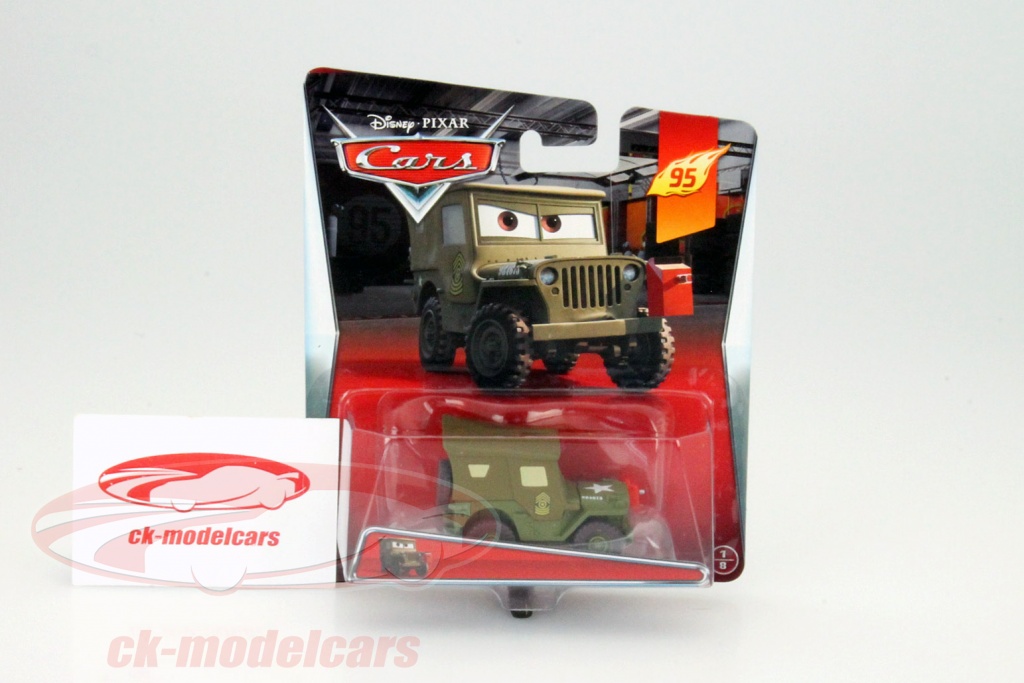 HotWheels 1:64 Pit Crew Member Sarge from the Movie Disney Cars 1 2006 ...