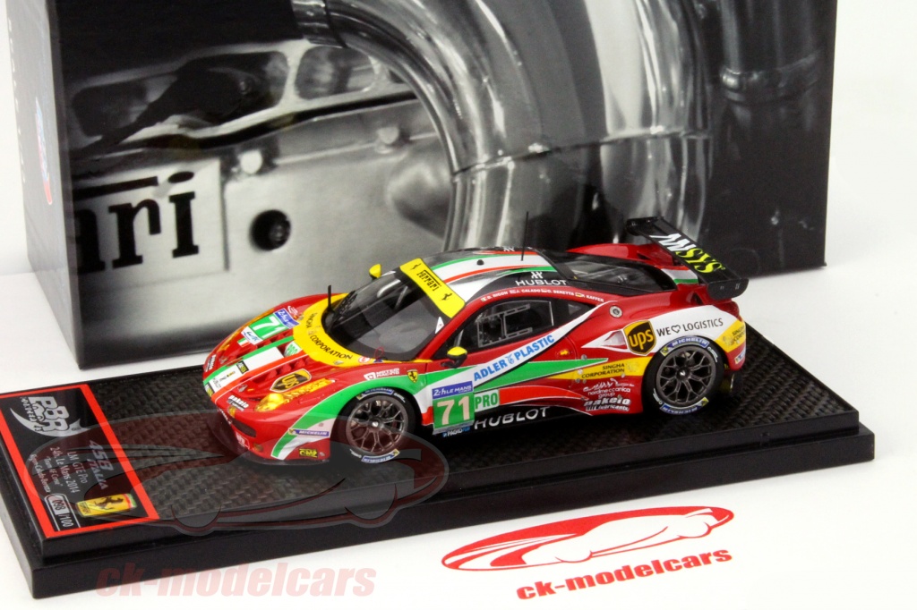BBR Models 1:43 Ferrari 458 Italia GT2 #71 24h LeMans 2014 AF Corse BBRC145 model car BBRC145 ...