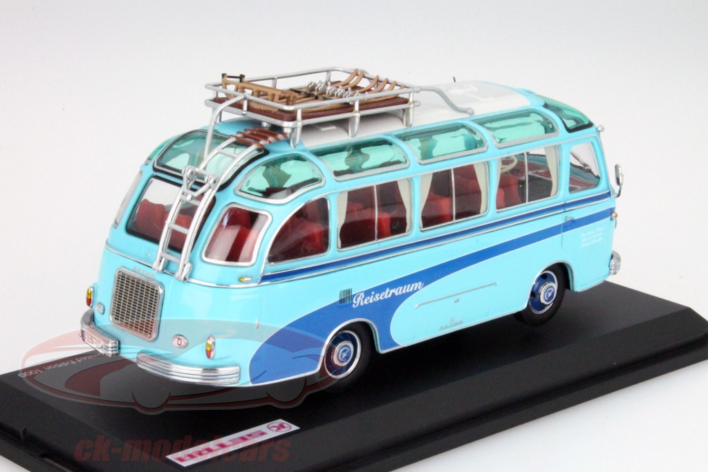Schuco 1:43 Setra S6 Bus Travel Dreams blue 450283800 model car ...
