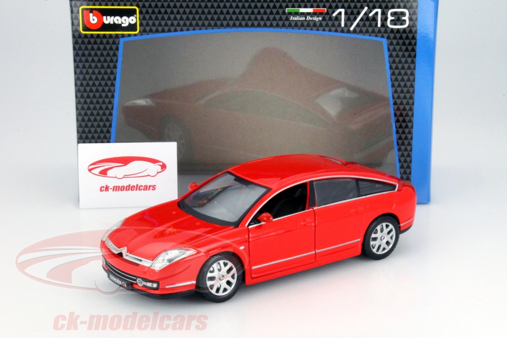 Bburago 1:18 Citroen C6 red 18-12073R model car 18-12073R 4893993120734