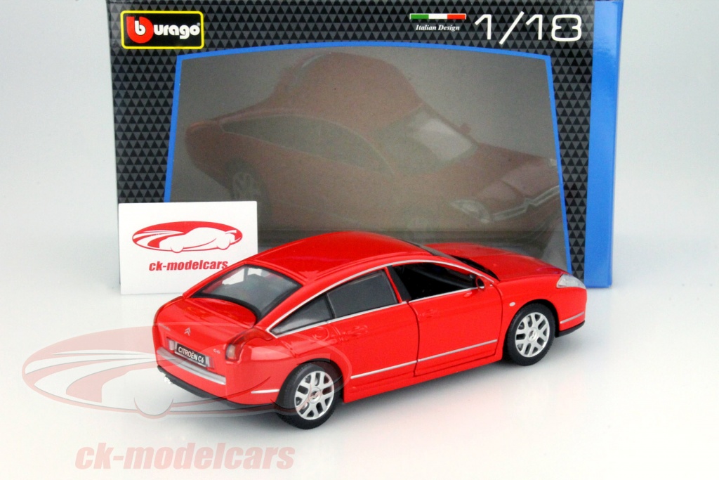 Bburago 1:18 Citroen C6 red 18-12073R model car 18-12073R 4893993120734