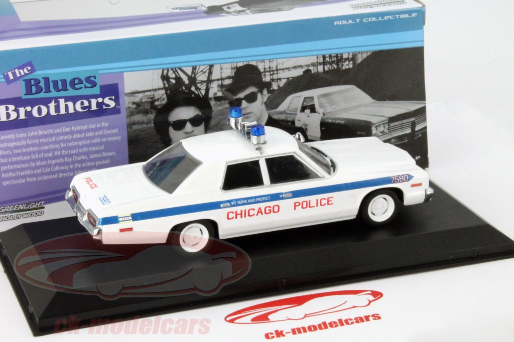 Greenlight 1:43 Dodge Monaco Chicago Police from the Movie Blues ...