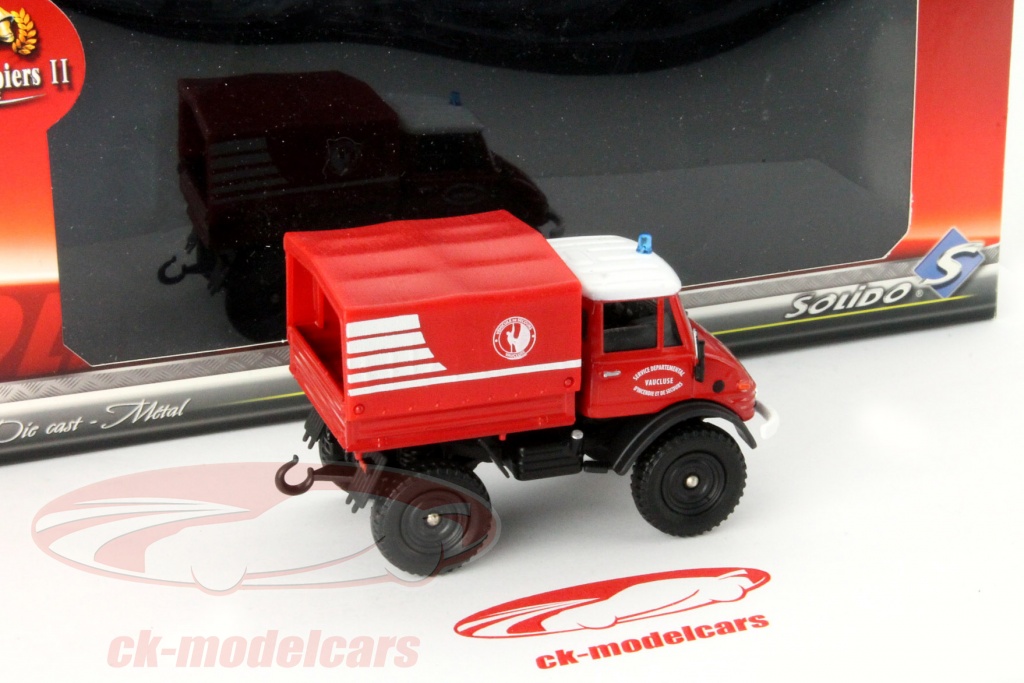Solido 1:43 Mercedes-Benz Unimog 406 VSM 消防署 レッド 1:50 421501420 モデル 車 ...
