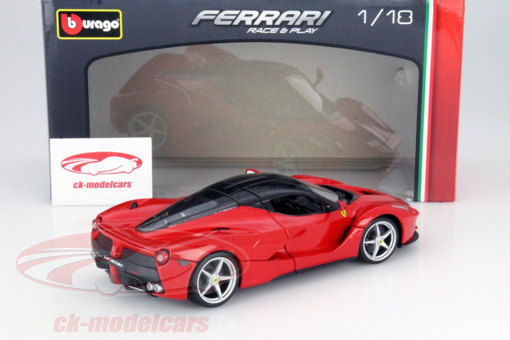 Bburago 1:18 Ferrari LaFerrari red / black 18-16000 model car 18-16000 ...