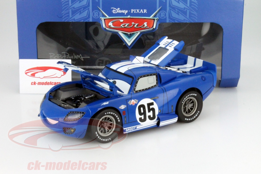 Disney 1:18 Lightning McQueen Cars Bob Pauley Design blue 411033530783 ...