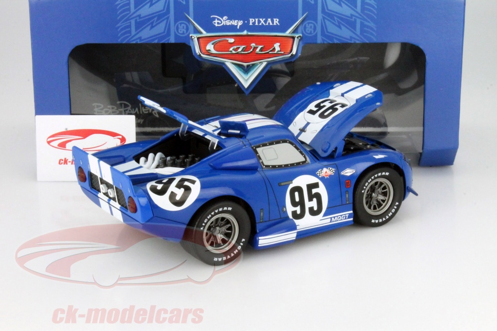 Disney 1:18 Lightning McQueen Cars Bob Pauley Diseño azul 411033530783 ...