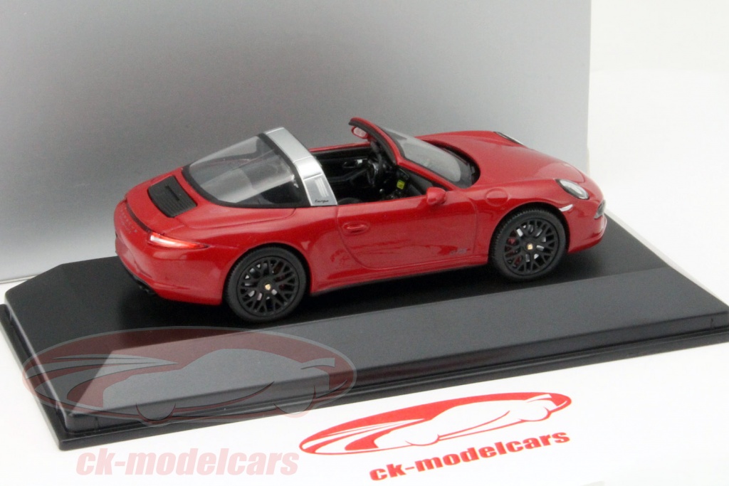 Schuco 1:43 Porsche 911 (991) 4 GTS Targa année 2014 rouge WAP0201450F ...