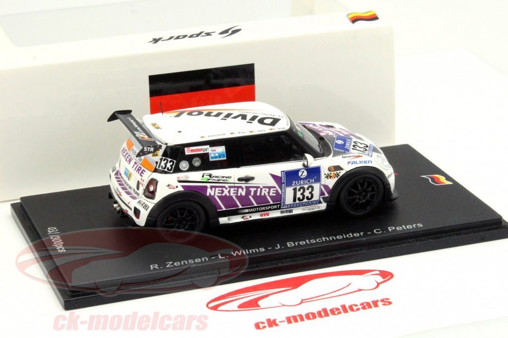 Spark 1:43 Mini JCW #133 24h Nürburgring 2014 SG144 Modellauto SG144 ...