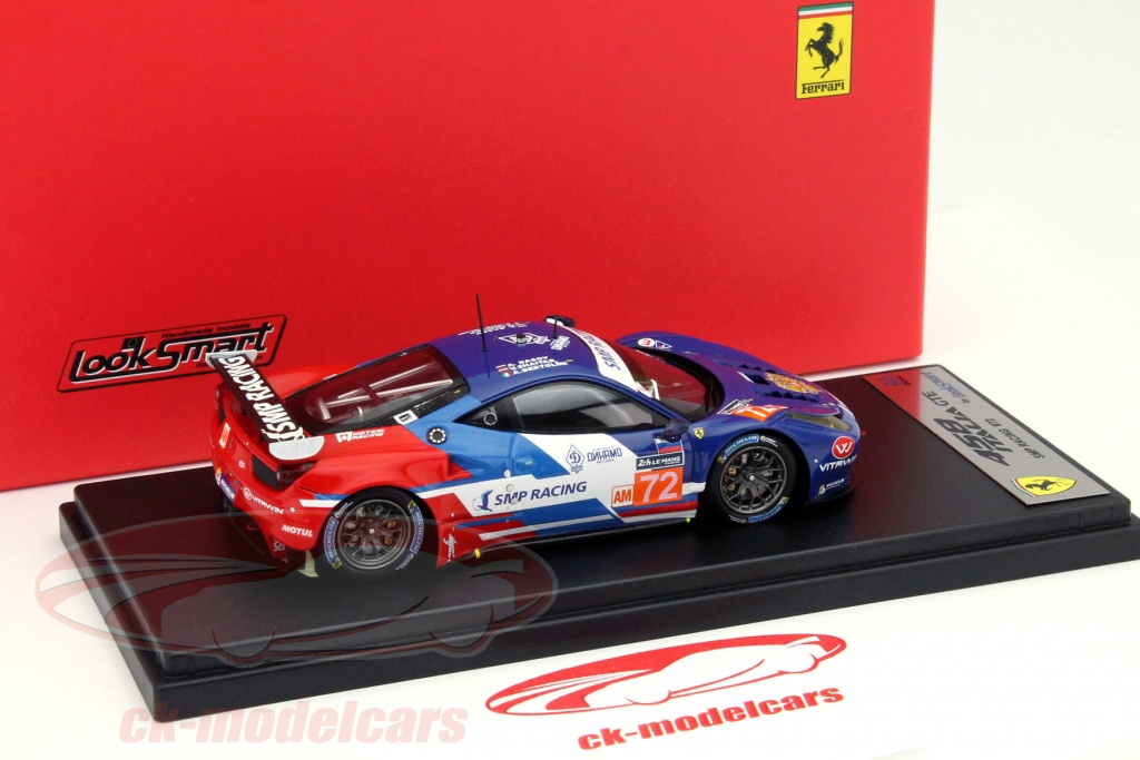 LookSmart 1:43 Ferrari 458 Italia #72 LM GTE 24h LeMans 2014 SMP Racing LSLM014 modèle voiture ...