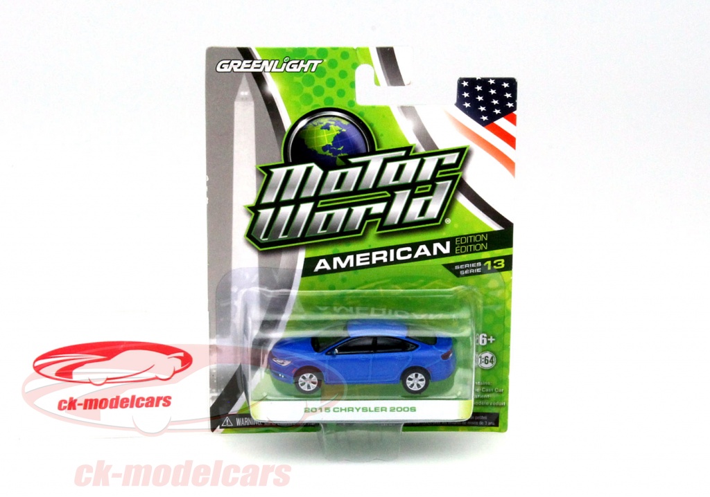 Greenlight 1:43 Chrysler 200S year 2015 blue 1:64 96130H model car ...